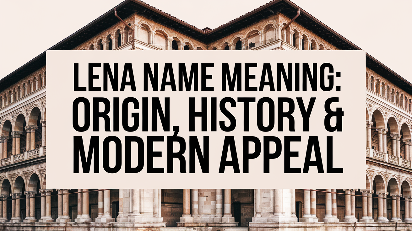 Lena Name Meaning: Origin, History & Modern Appeal - Richmond Mom